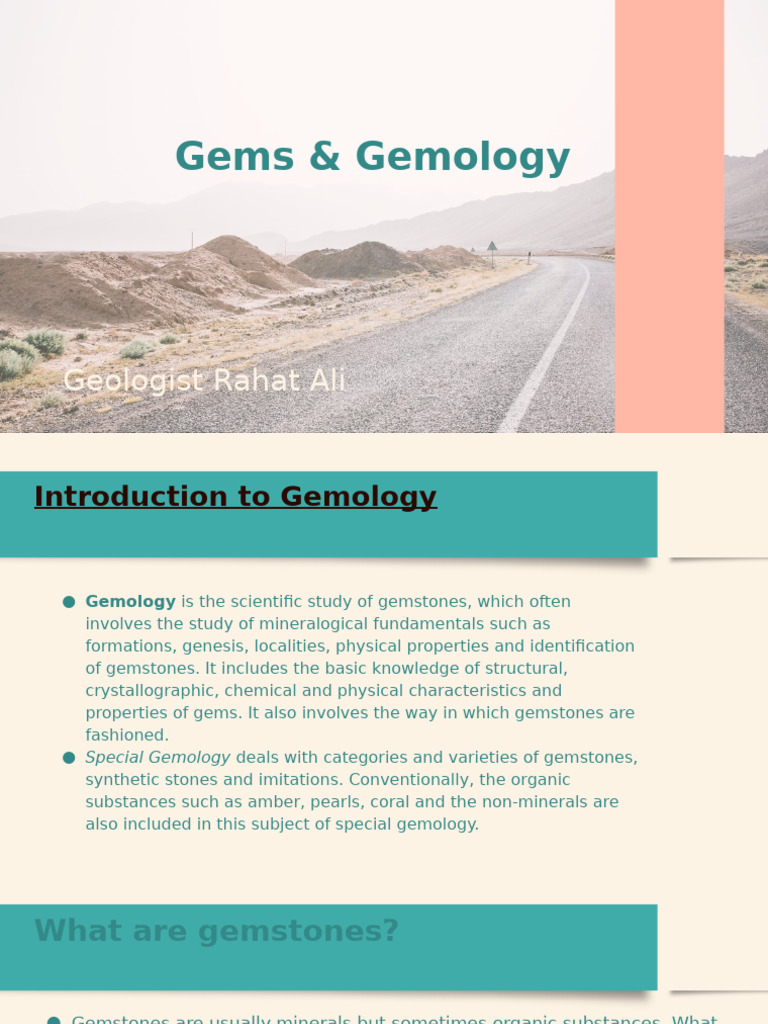 Introduction To Gemology | PDF | Gemstone | Rock (Geology)