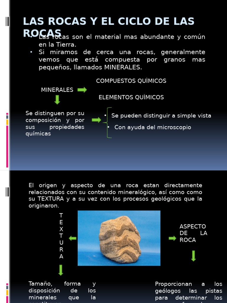Formacion y Ciclo de Las Rocas | PDF | Roca (geología) | Roca ígnea