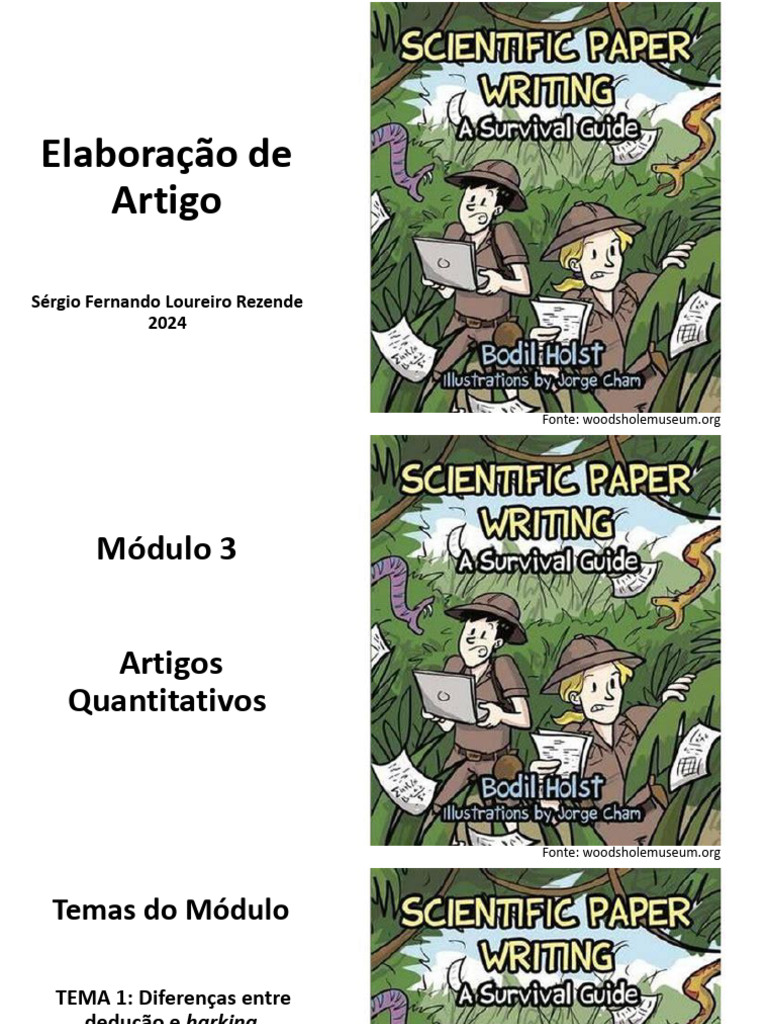 Slides - Módulo 3 - Artigos Quantitativos | PDF | Análise estatística | Ensino de Matemática