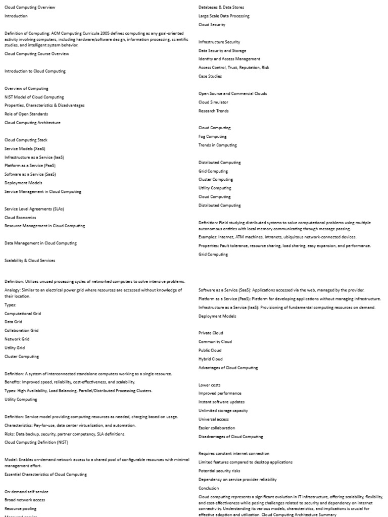 Cloud Computing Overview2 | PDF | Cloud Computing | Open Stack