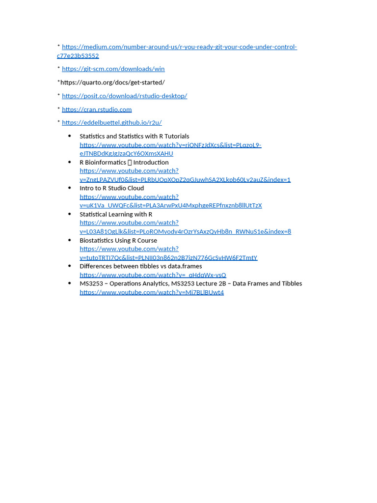 R Programming & Git Essentials | PDF