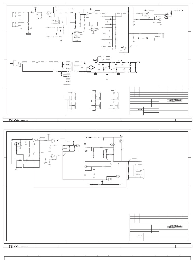 B-100R Bass Amp Schematic Diagram | PDF | Mains Electricity ...