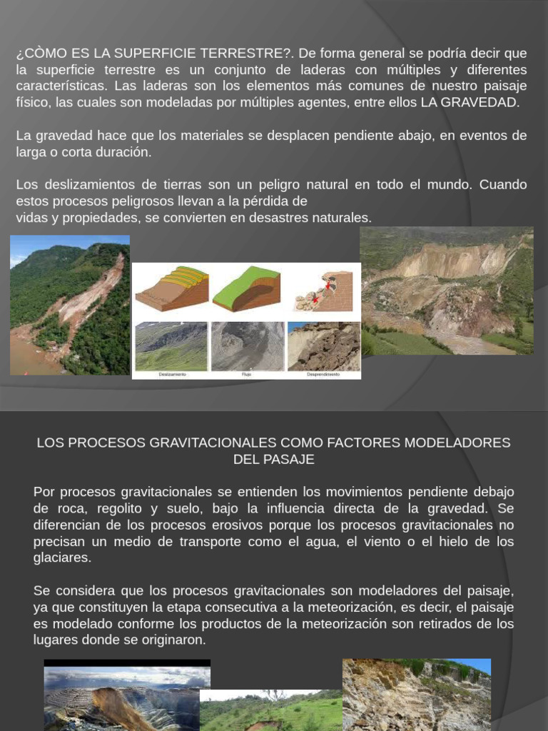 Movimientos en Masa | PDF | Erosión | Suelo