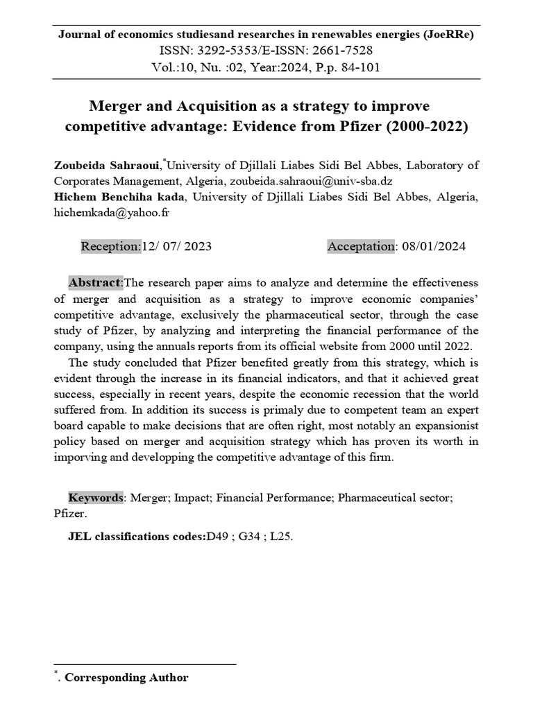 Merger and Acquisition As A Strategy To Improve Competitive Advantage ...