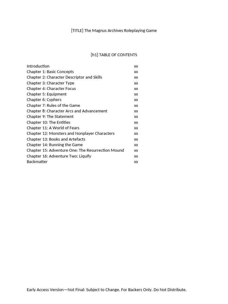 The Magnus Archives RPG For Early Access | PDF | Knowledge