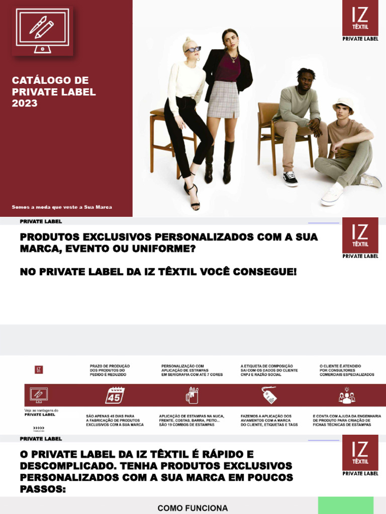 CATÁLOGO DE PRIVATE LABEL IZ TÊXTIL - 2023 - Compressed | PDF ...