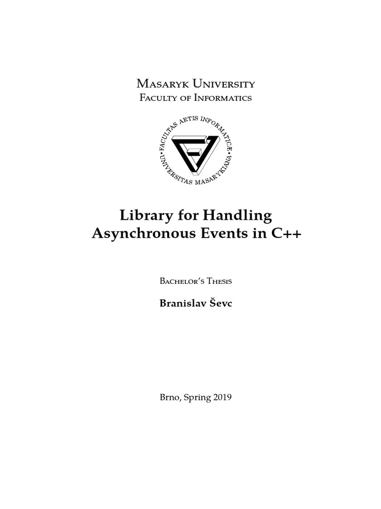 Handling Asynchronous Events in C++ Thesis | PDF | Parameter (Computer Programming) | Computer ...