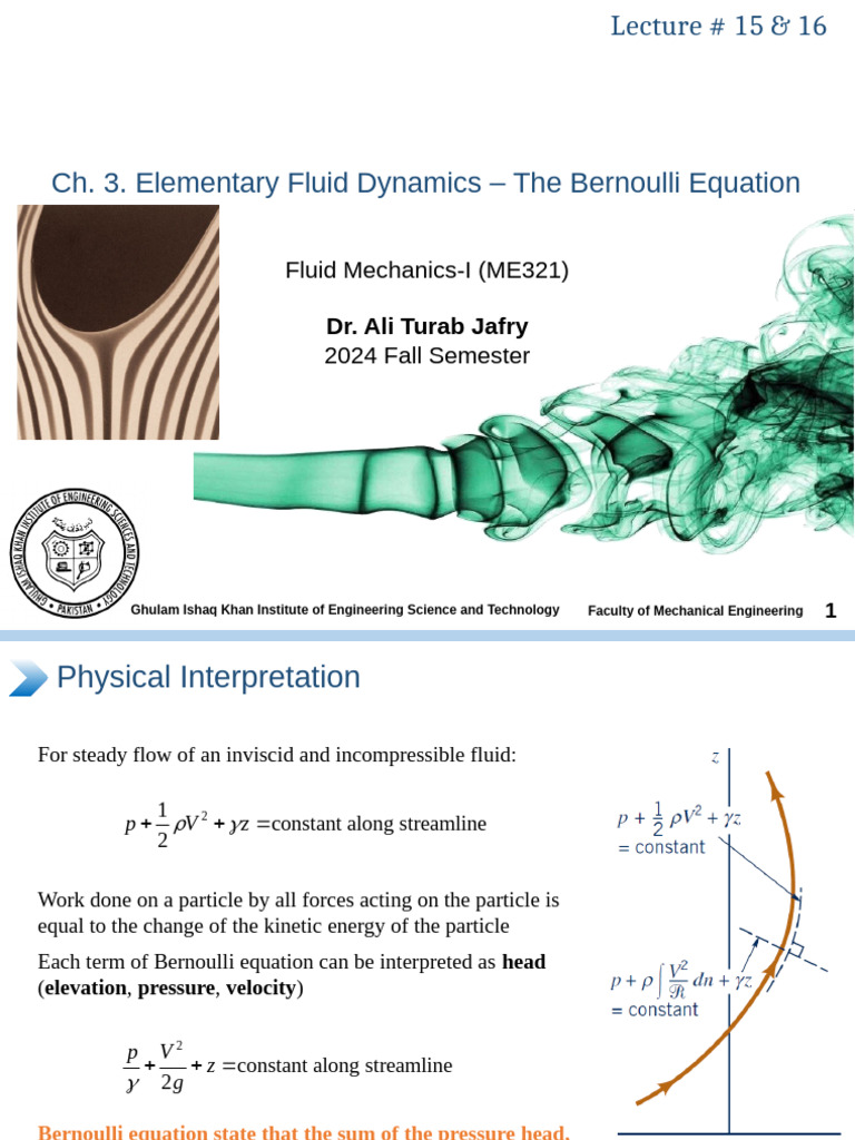 Lecture 15 & 16 - Chap 3 | PDF | Pressure | Fluid Dynamics