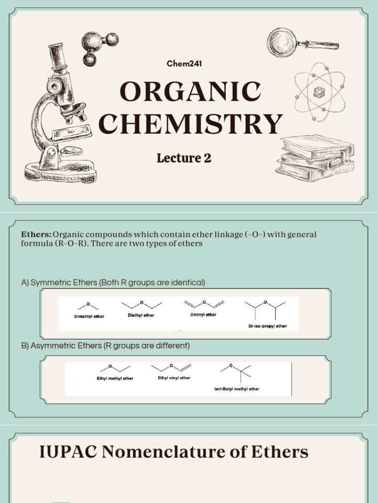 CHEM241 Lecture02 | PDF | Ketone | Amine