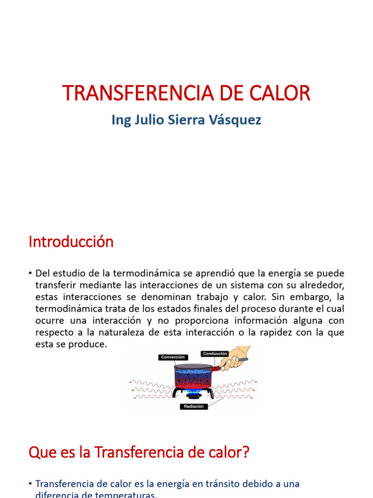 Transferencia de Calor: Conducción, Convección y Radiación | PDF ...