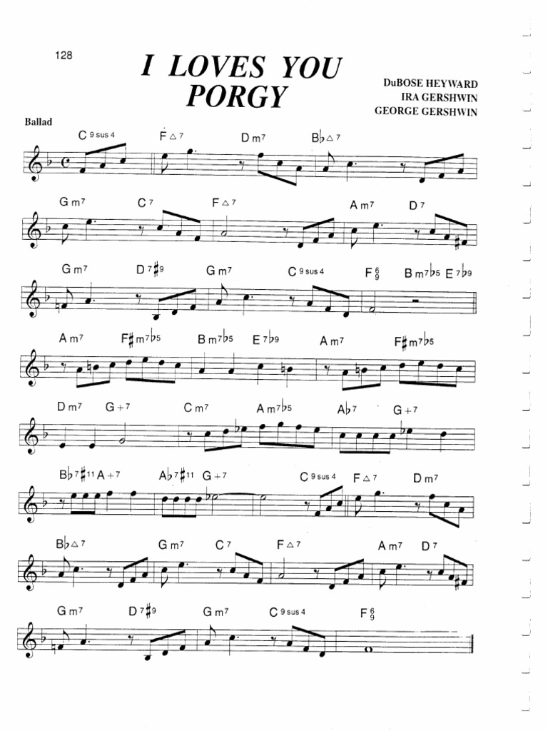 1935 I Loves You Porgy | PDF