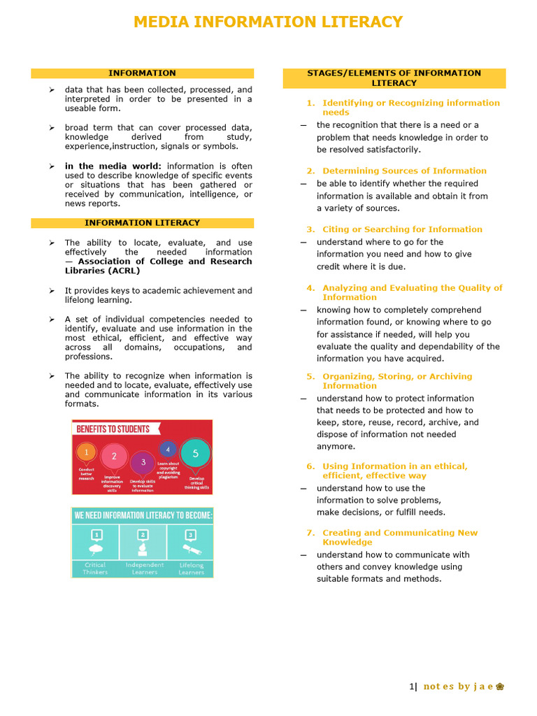 MIL 3 | PDF | Information | Information Literacy