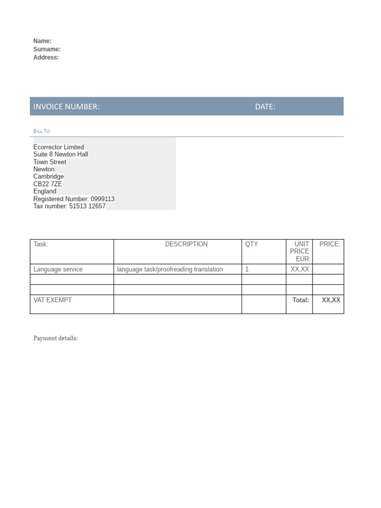 Invoice For Contractors | PDF