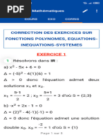 Exercice Forme Canonique Polynome 1ere 2 Corrige | PDF