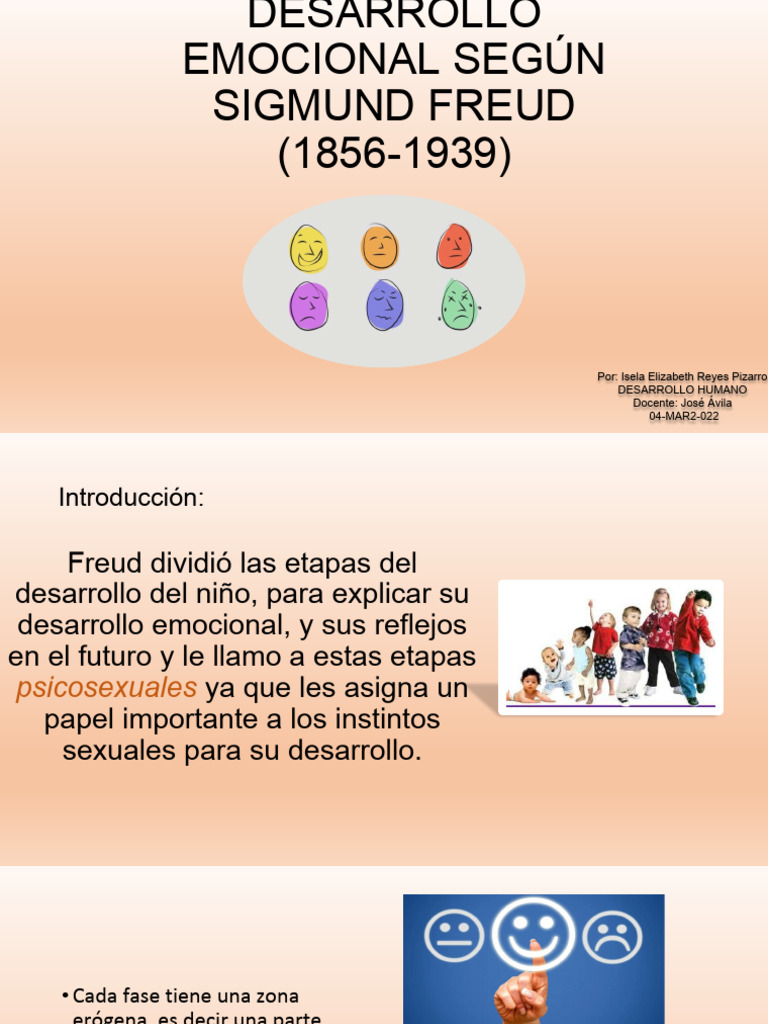 Desarrollo Emocional Segun Freud | PDF | Sigmund Freud | Las emociones