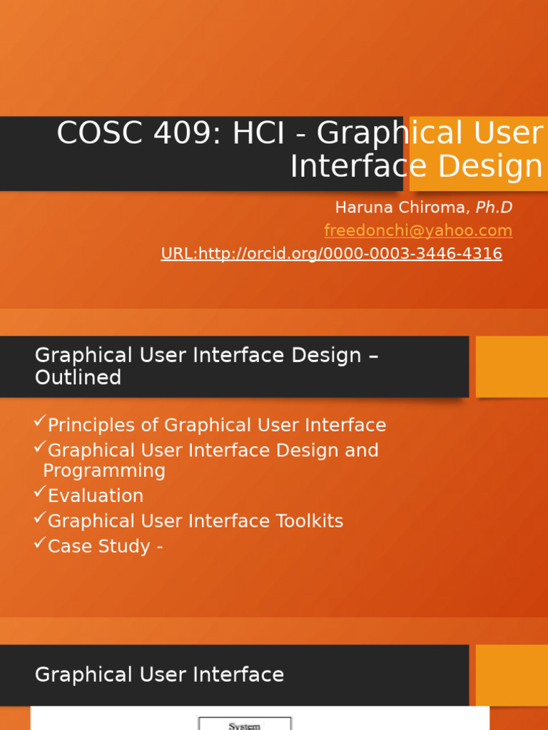 Cosc 409 Week 2 V - Gui Design | PDF | Graphical User Interfaces | User Interface
