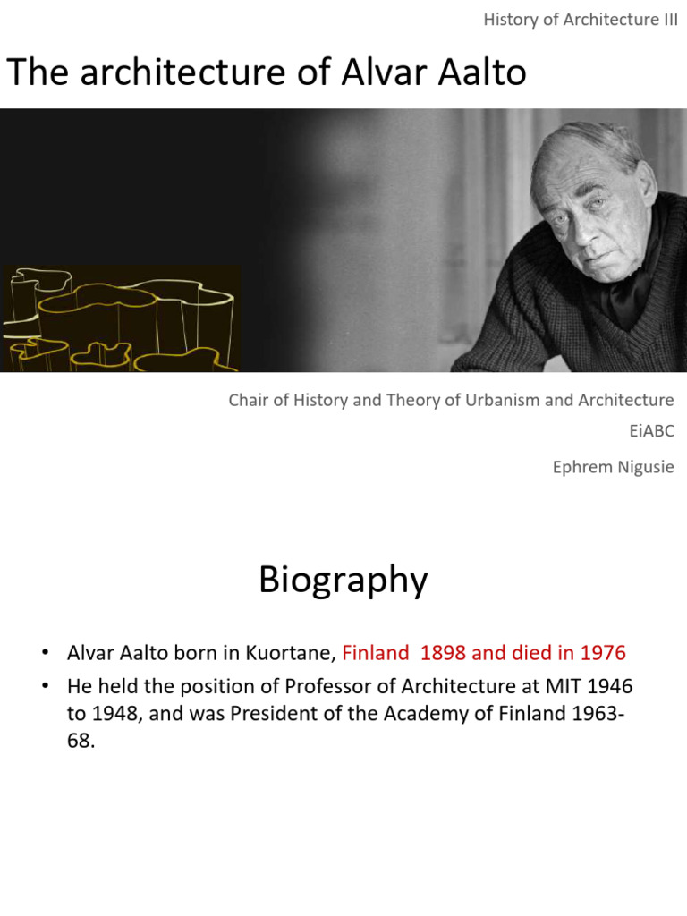 07 The Architecture of Alvar Alto | PDF | Architectural Design ...