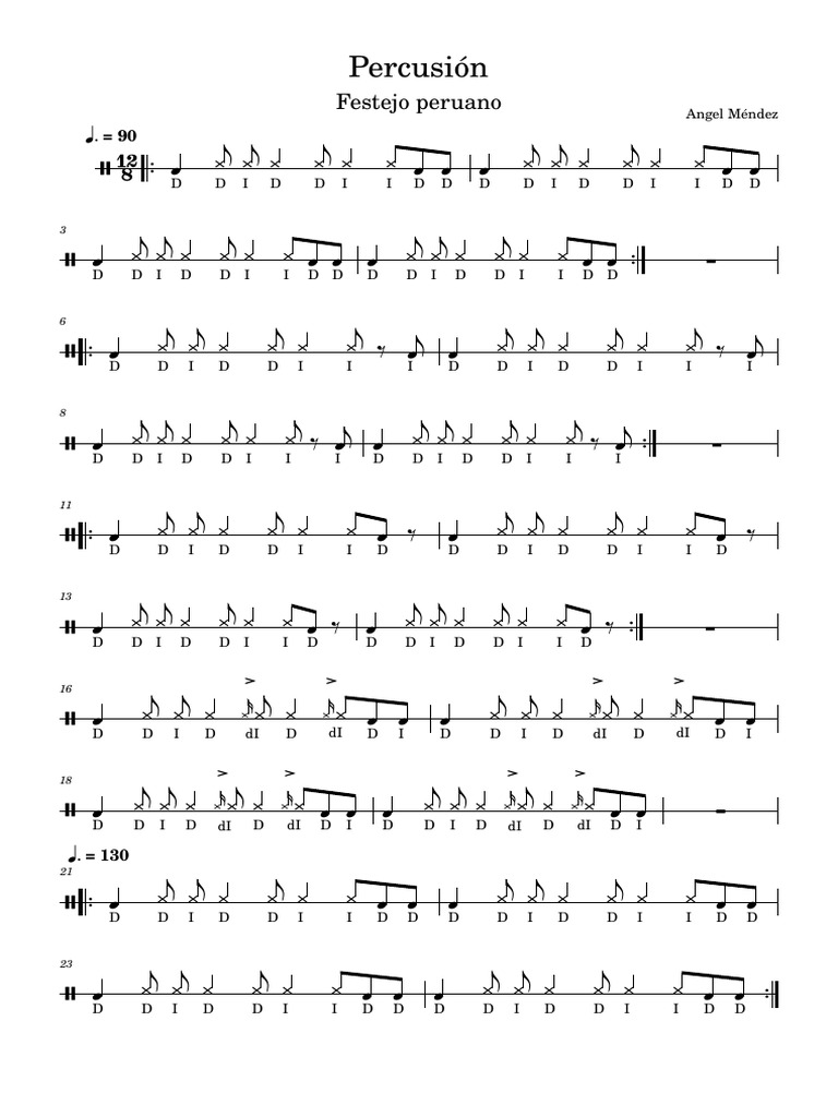 Festejo Peruano Partitura | PDF