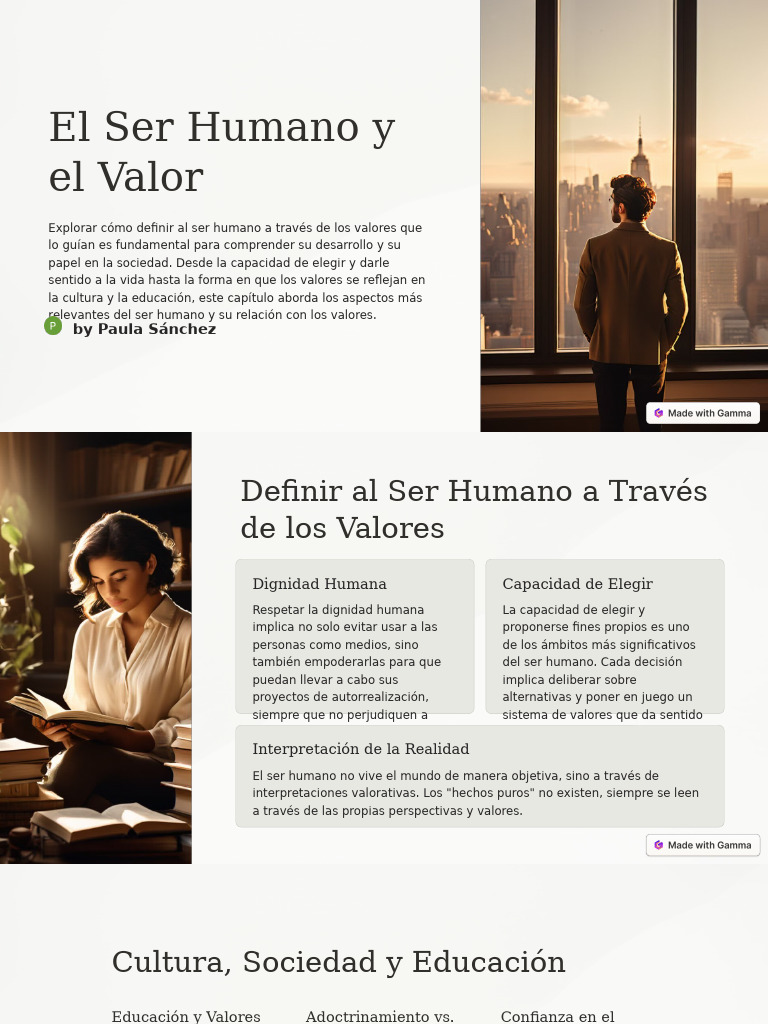 El Ser Humano y El Valor 2 | PDF | Sociedad | Autonomía