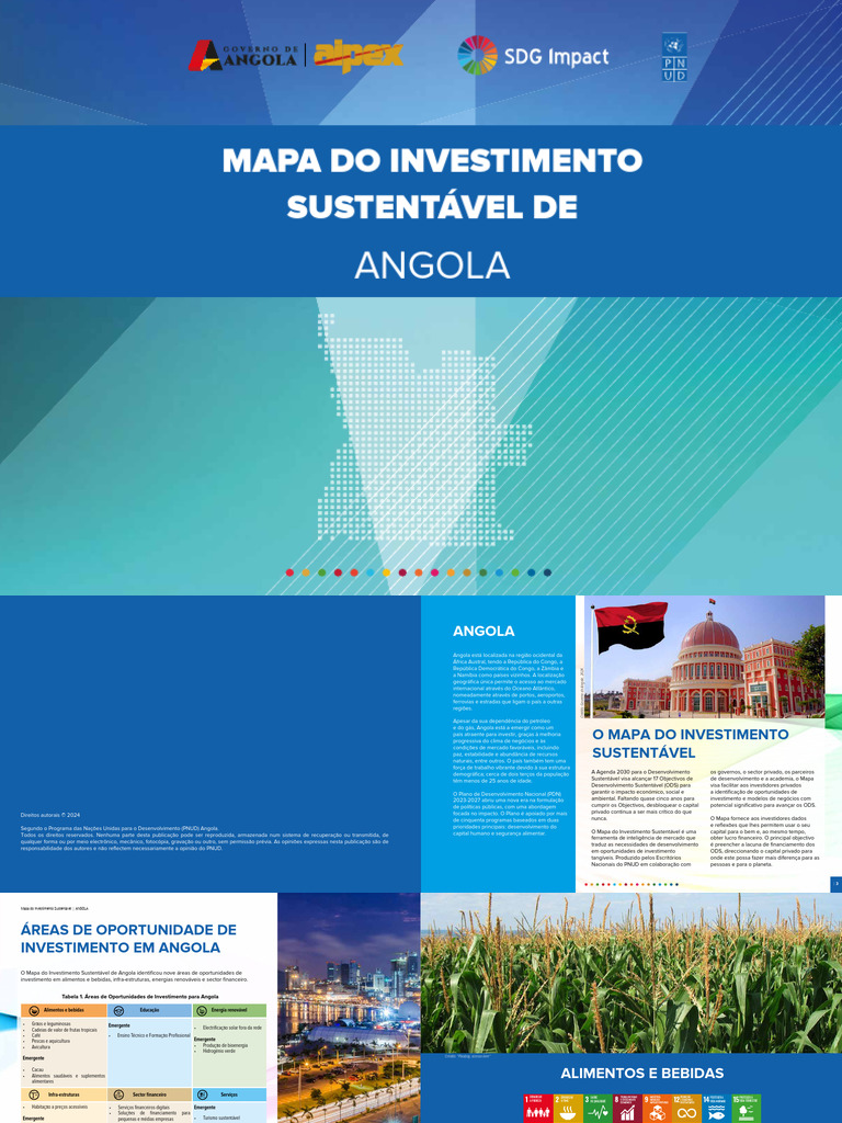 Mapa de Investimento Sustentável em Angola | PDF | Angola | Agricultura