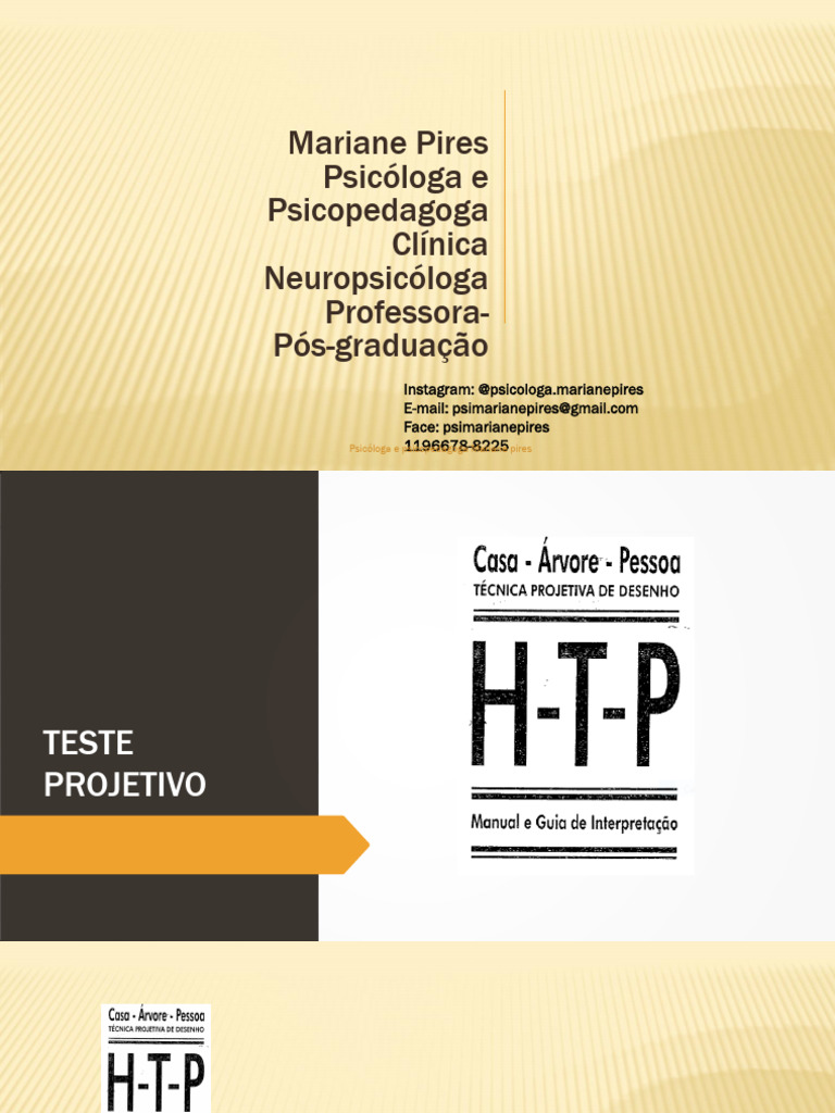 Aula 5 - DESENHO HTP COMENTADO | PDF | Psicologia