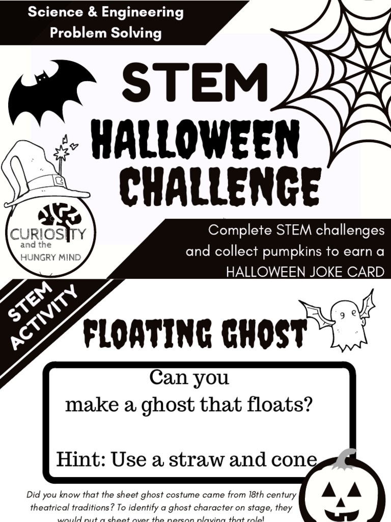 Greyscale Halloween STEM Challenge | PDF | Halloween