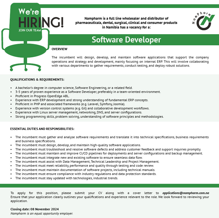 Software Developer Opportunity | PDF | Software | Enterprise Resource ...
