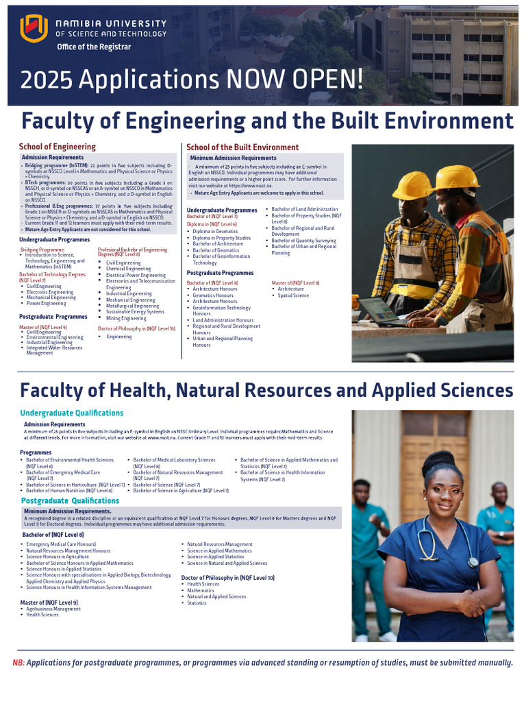 2025 Admission Requirements Overview | PDF | Academic Degree | Bachelor ...
