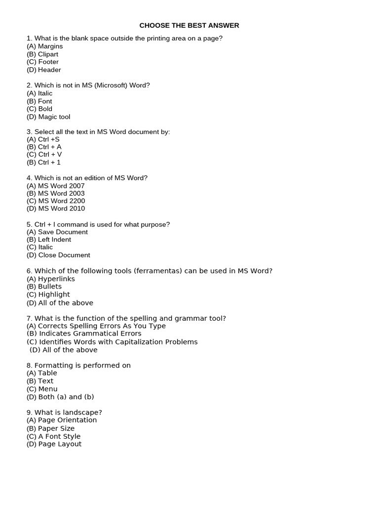 QUIZ.SHORTCUTS.STS | PDF