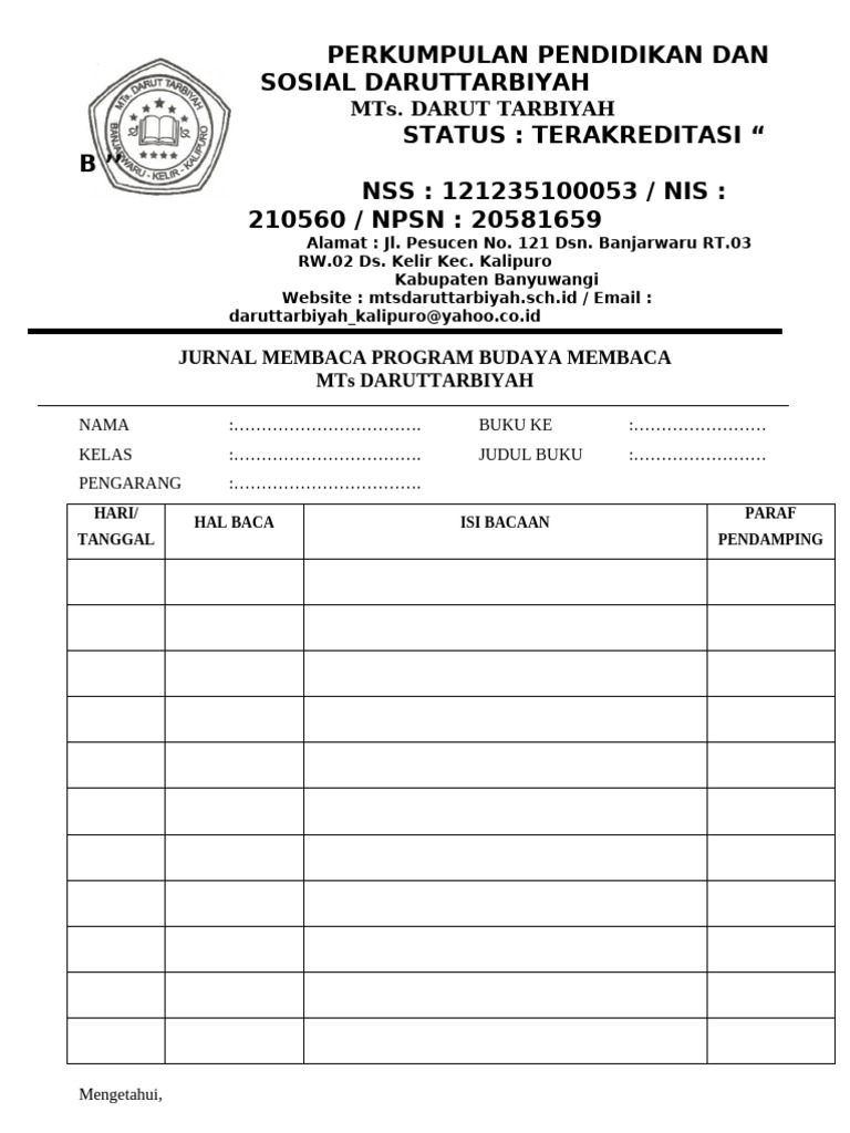 Contoh PROGRAM LITERASI 2022 | PDF