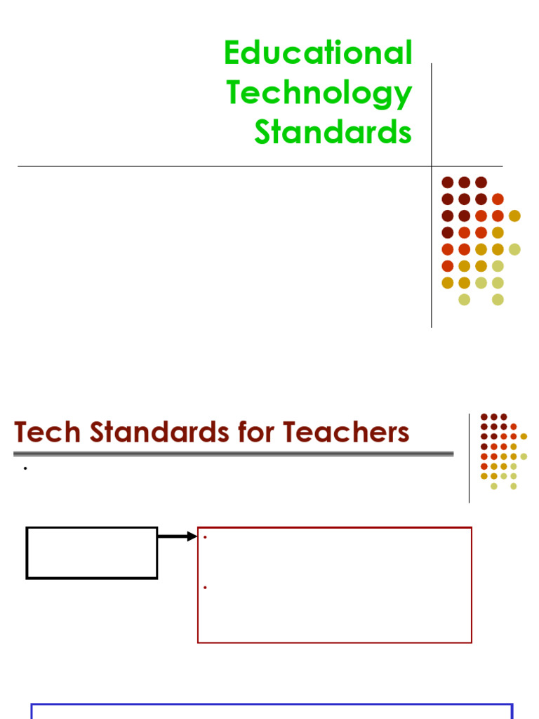 5 Educational Technology Standards | PDF | Teachers | Learning