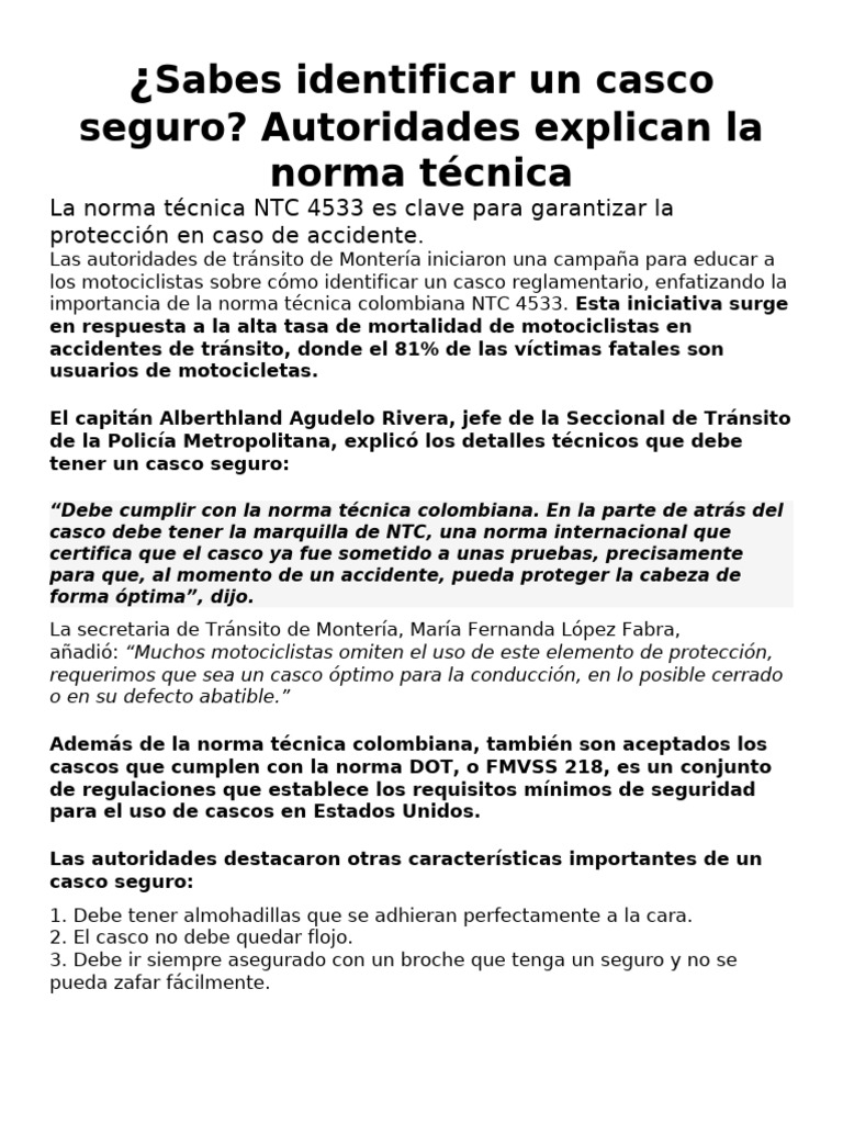 Doc1 Tarea | PDF | Casco