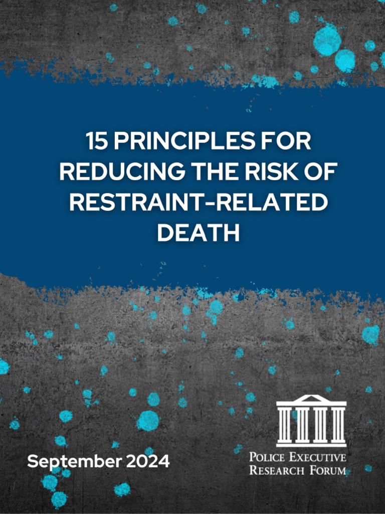 15 Principles For Reducing The Risk of Restraint-Related Death | PDF ...