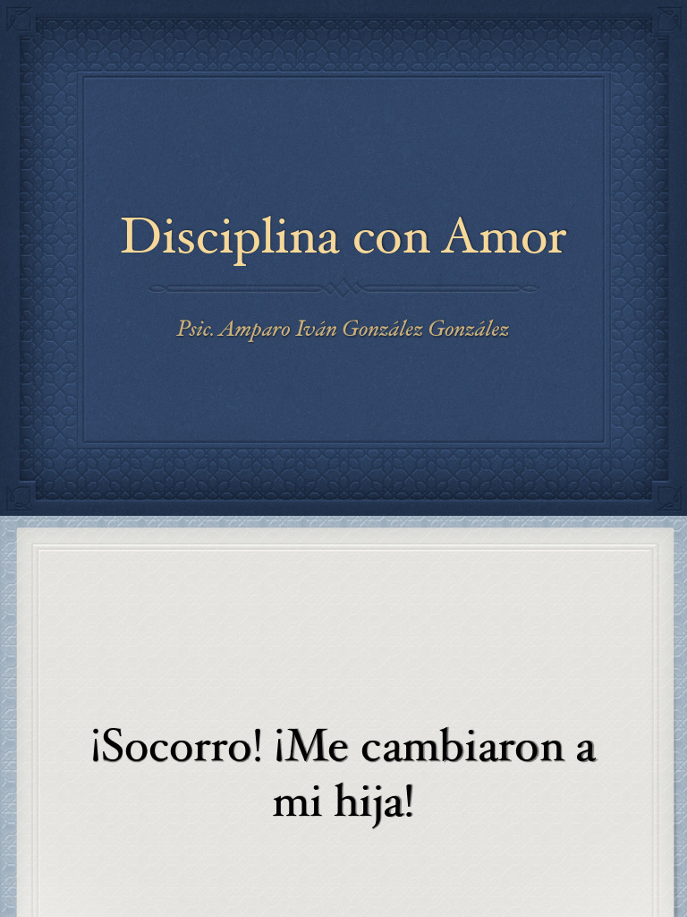Disciplina Con Amor - Taller para Padres PDF | PDF | Amor