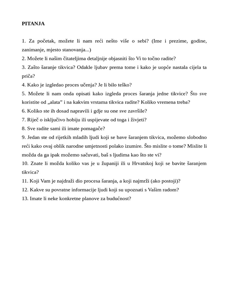 Pitanja | PDF