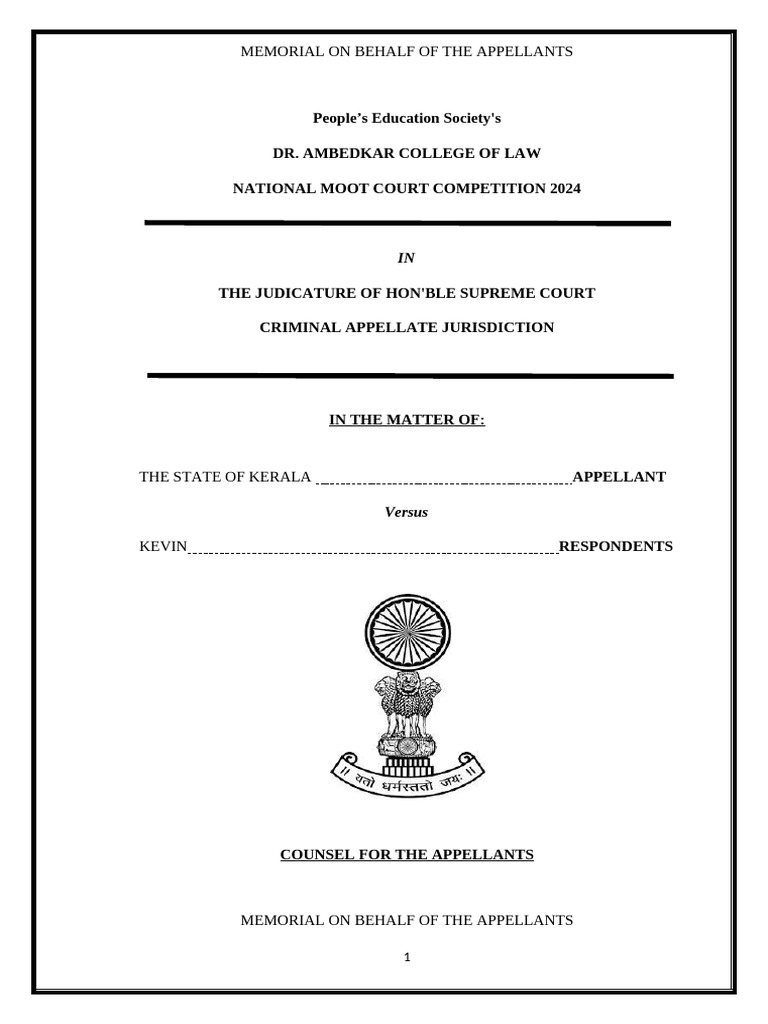 Draft Format for Petitioner_ Updated | PDF | Appeal | Supreme Court Of ...