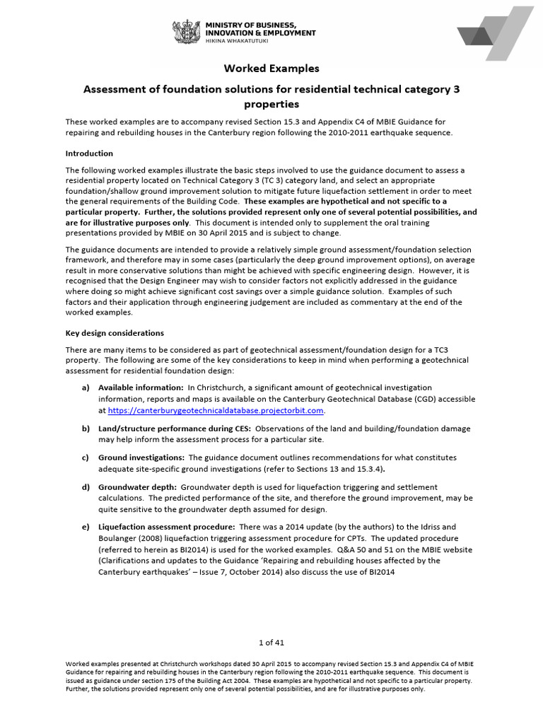 Foundation Solutions for TC3 Properties | PDF | Lidar | Earthquakes