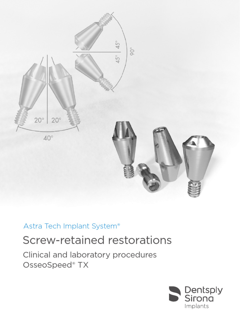 Screw - Retained Restorations | PDF | Dental Implant | Dentistry Branches