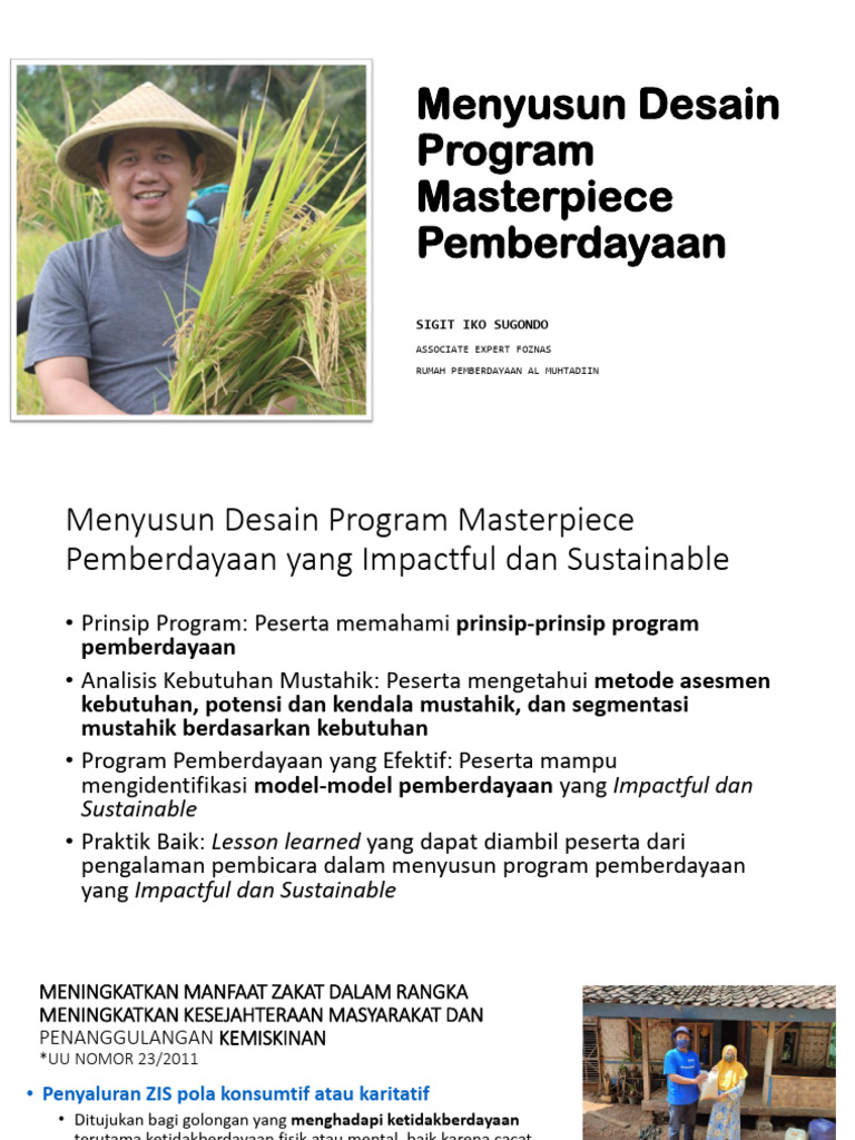 Menyusun Desain Program Masterpiece Pemberdayaan | PDF