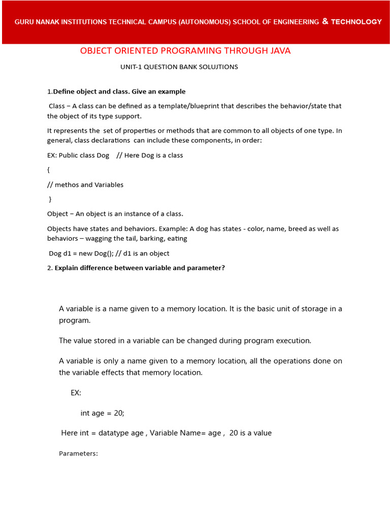 Java Question Bank Answers Pdf Java Programming Language Java Virtual Machine