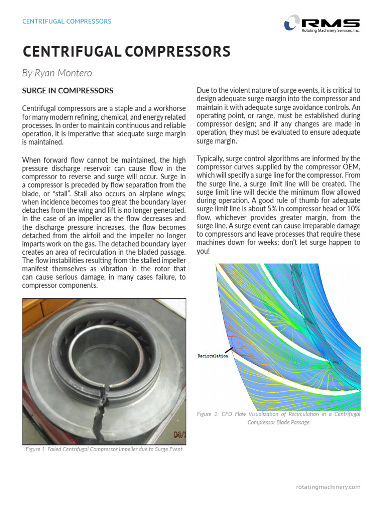 Centrifugal Compressor Surge | PDF | Fluid Dynamics | Gas Technologies