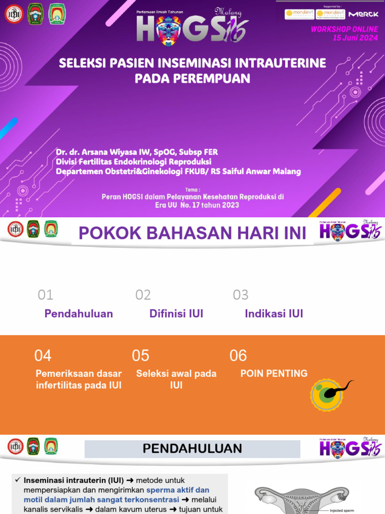 Dr. I Wayan Arsana - 1506024 PPT HOGSI SELEKSI PASIEN INSEMINASI ...