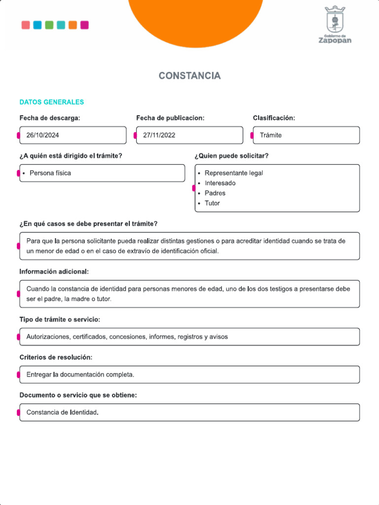 Constancia | PDF