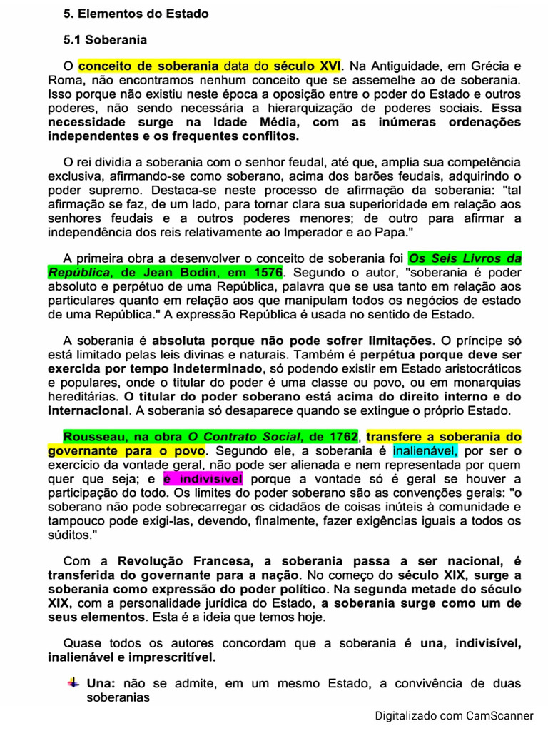 TGE - AULA 04 - Elementos Do Estado | PDF