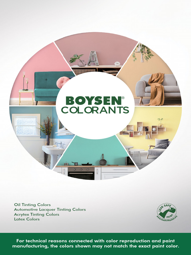 BOYSEN Colorants eBrochure | PDF | Acrylic Paint | Paint