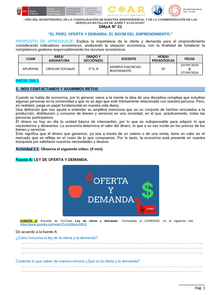 21) DMpA - CC - SS 3°.2024 | PDF | Empleo | Industria textil