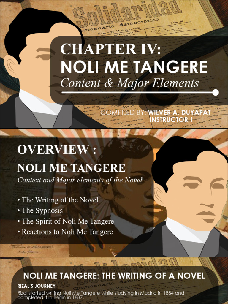 Chapter 5 Noli Me Tangere Context | PDF | Social Science