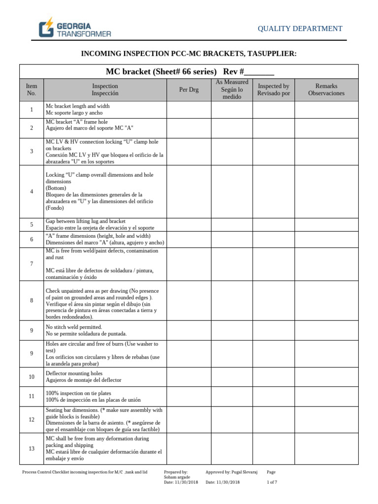 Tanks and Brackets PCC | PDF