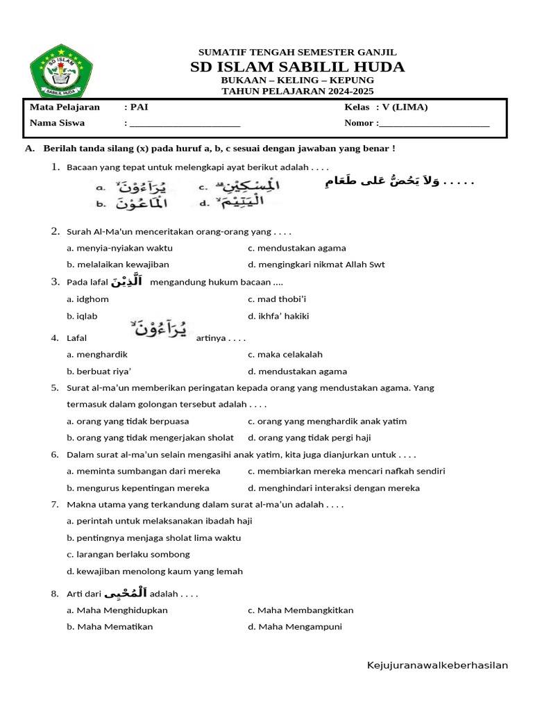 Fix Kelas 5 PAI | PDF