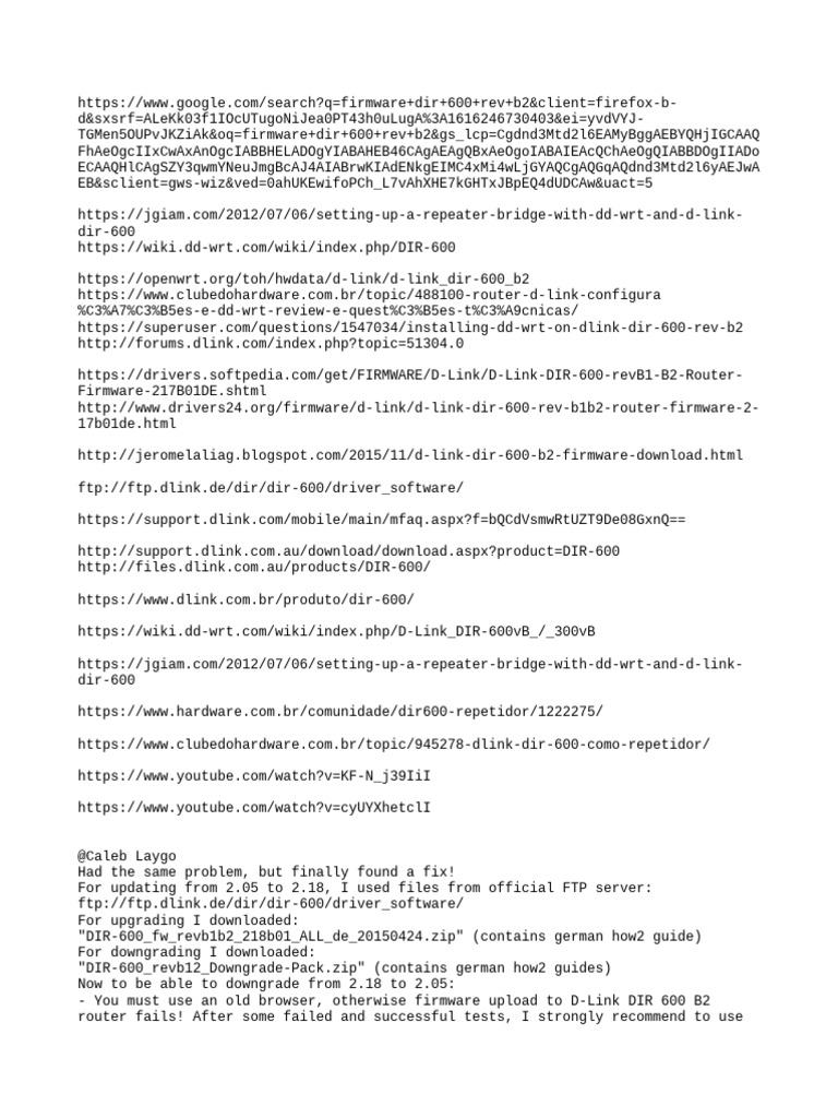 Dlink DIR-600 Firmware e Infos | PDF | Telecommunications | Computing